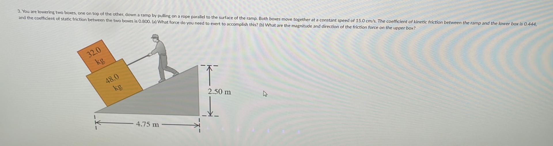 Solved and the coefficient of static friction between the | Chegg.com