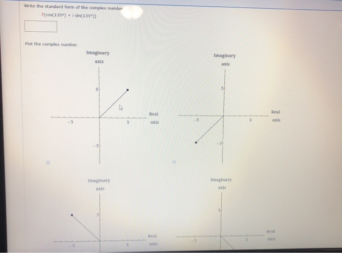 Solved Write the standard form of the complex number | Chegg.com