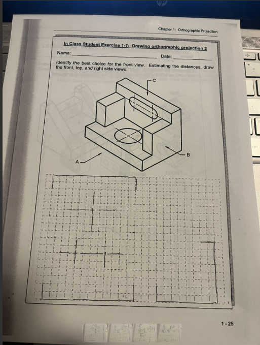 Solved In Class Student Exercise 1-7, 1-6, 1-5, 1-4: Drawing | Chegg.com