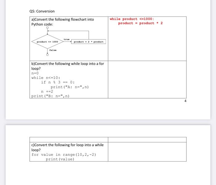 Solved Q5: Conversion \begin{tabular}{|l|l|} \hline | Chegg.com