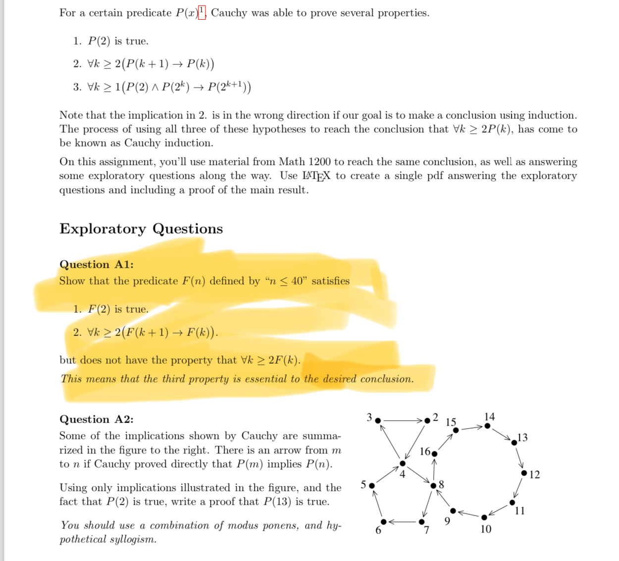 Solved For a certain predicate P(x)11. ﻿Cauchy was able to | Chegg.com