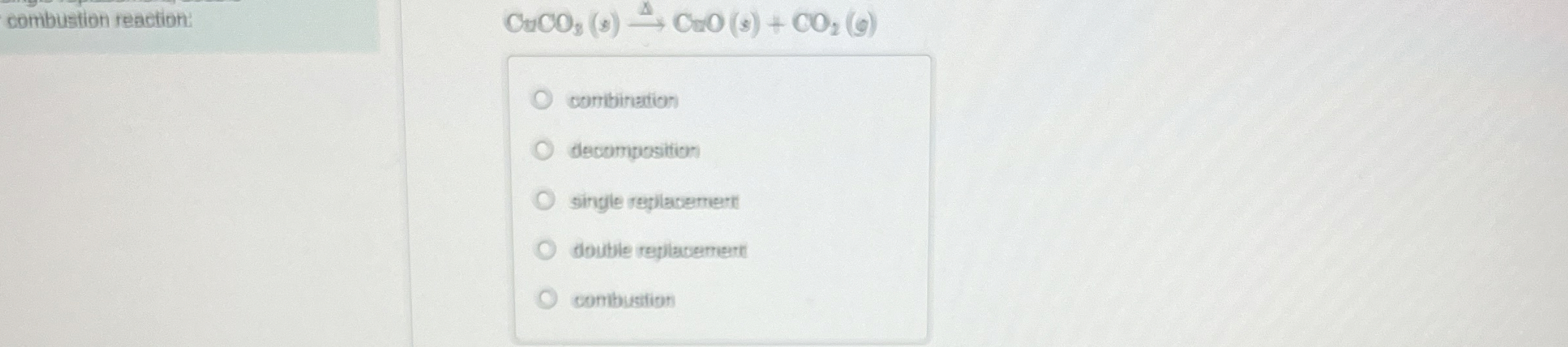 Solved combustion | Chegg.com