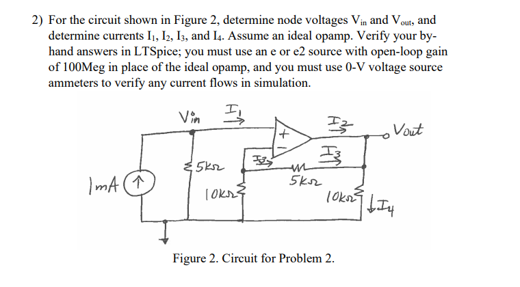 Solved For the circuit shown in ﻿Figure 2, ﻿determine node | Chegg.com