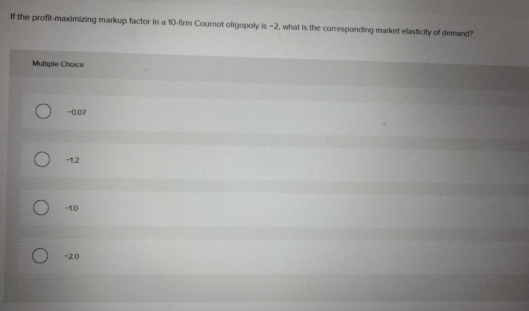 Solved If the profit-maximizing markup factor in a 10 -firm | Chegg.com