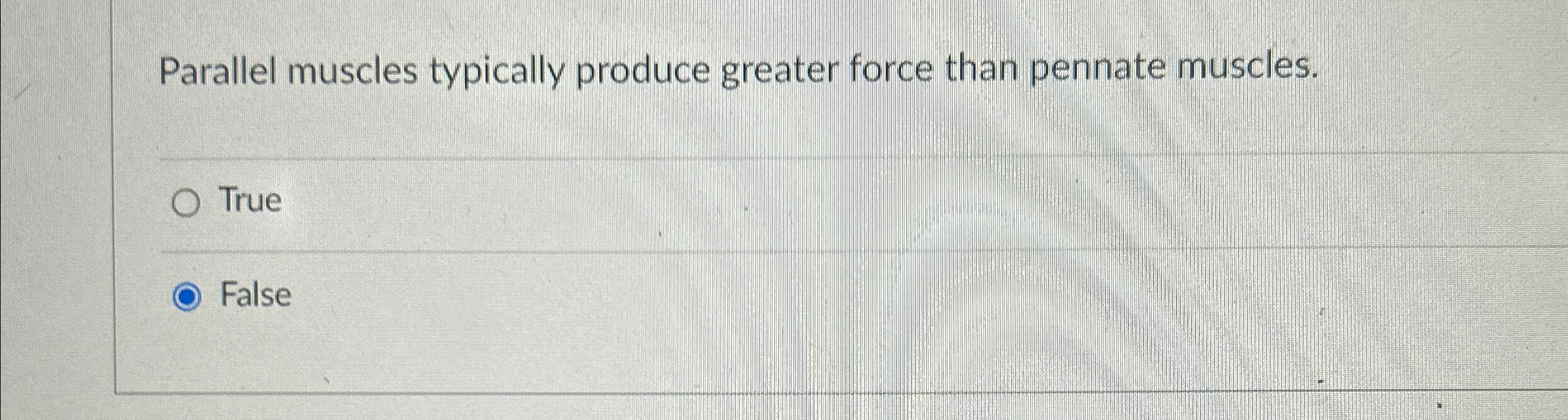 Solved Parallel muscles typically produce greater force than | Chegg.com