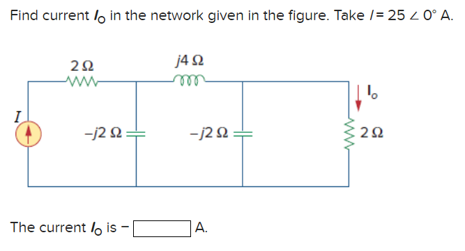 Solved Find current I0 ﻿in the network given in the figure. | Chegg.com