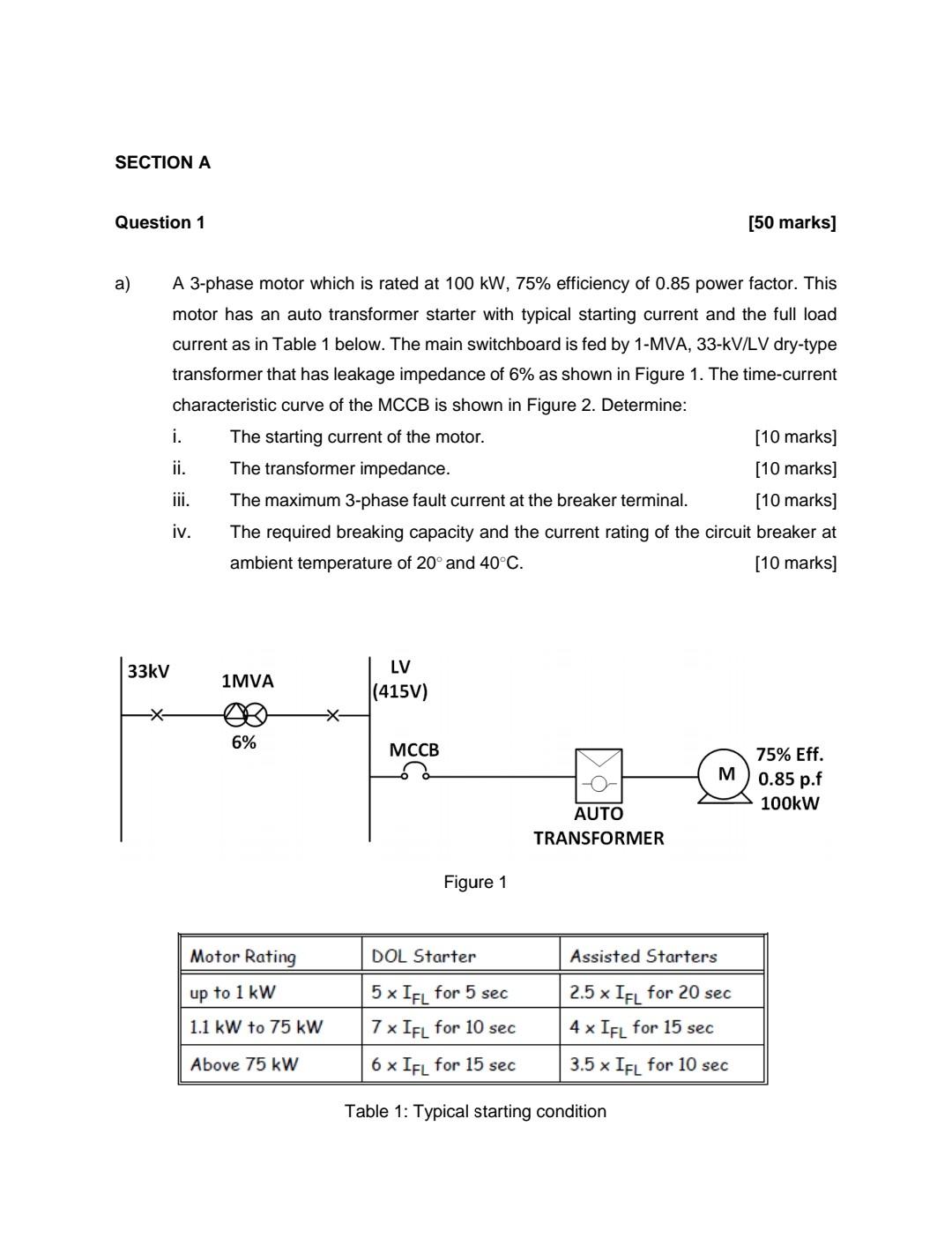 Solved a) A 3-phase motor which is rated at 100 kW,75% | Chegg.com