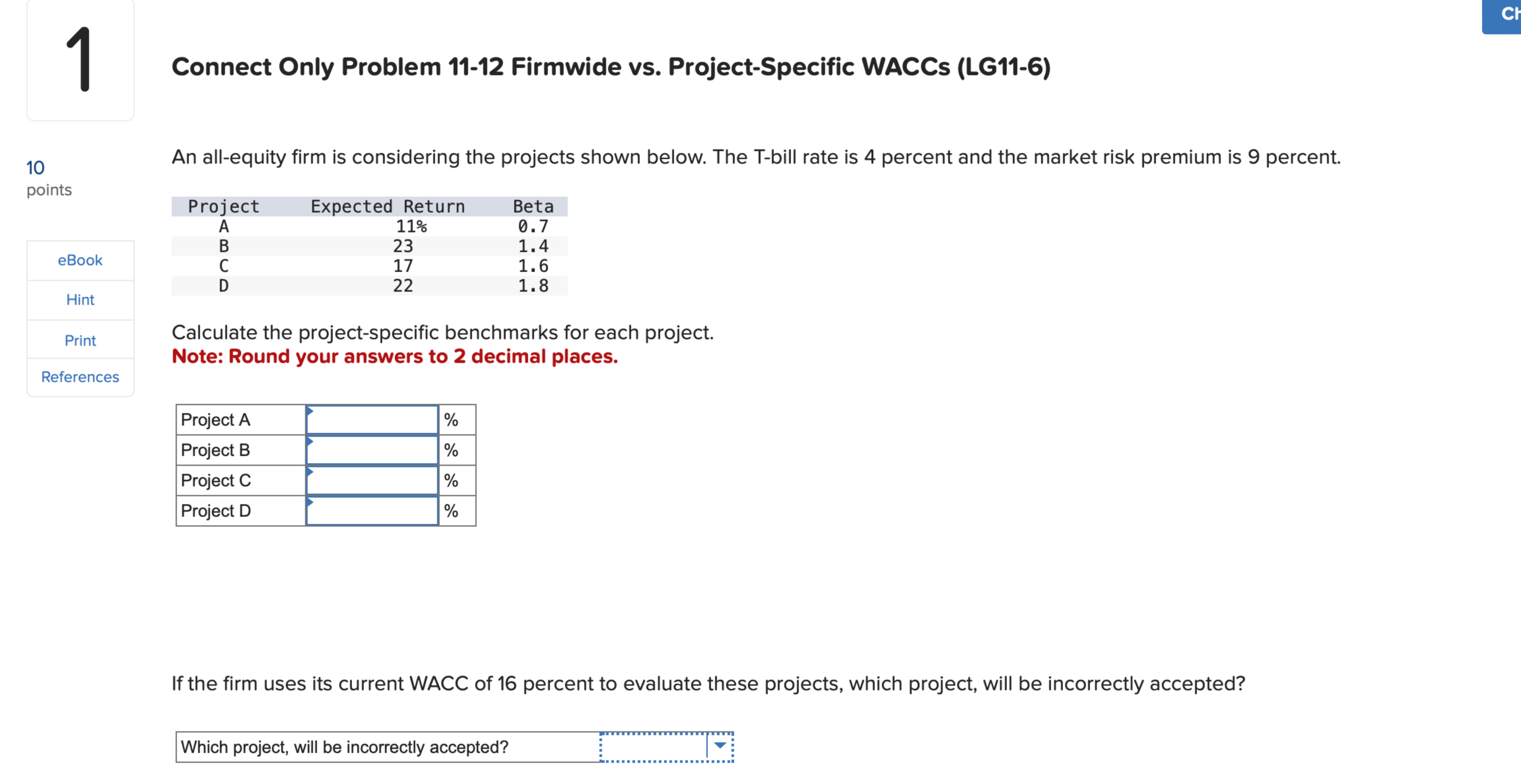 Solved Connect Only Problem 11-12 Firmwide vs. | Chegg.com Solved Connect Only Problem 11-12 Firmwide vs. | Chegg.com