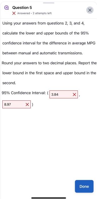 Solved If the conditions for inference are met, the | Chegg.com