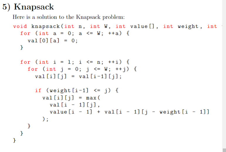 Solved KnapsackHere is a solution to the Knapsack | Chegg.com