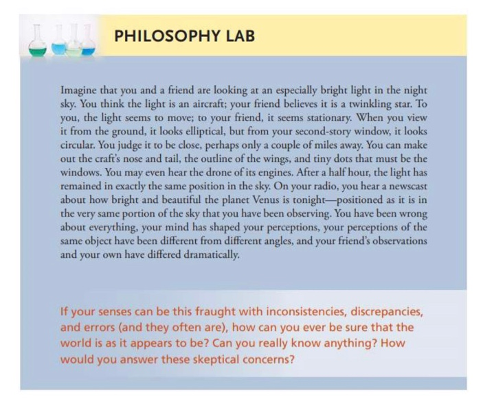 PHILOSOPHY LAB Imagine that you and a friend are | Chegg.com