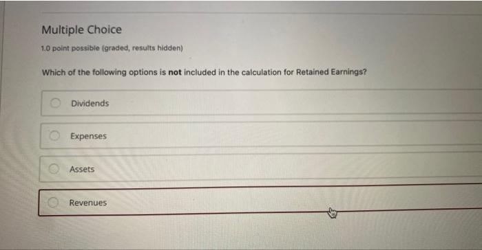 Solved Multiple Choice 1.0 point possible (graded, results | Chegg.com