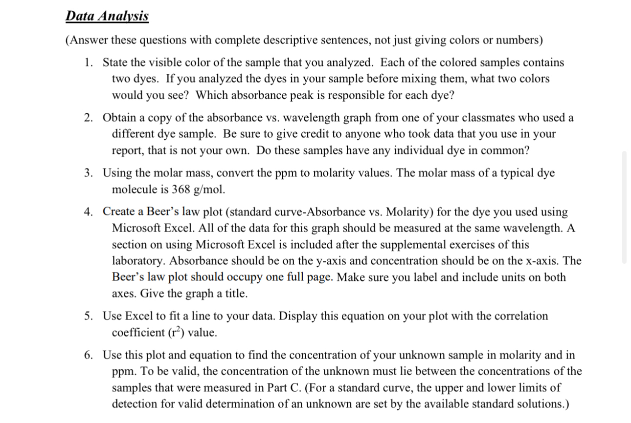 Solved Data Analvsis(Answer these questions with complete | Chegg.com
