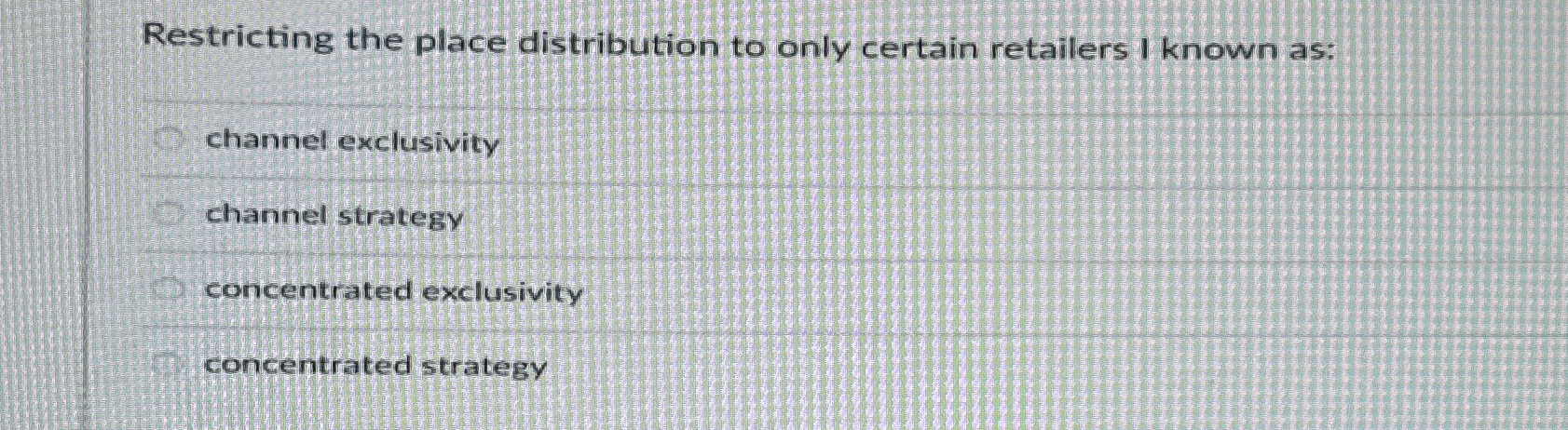 Solved Restricting the place distribution to only certain | Chegg.com