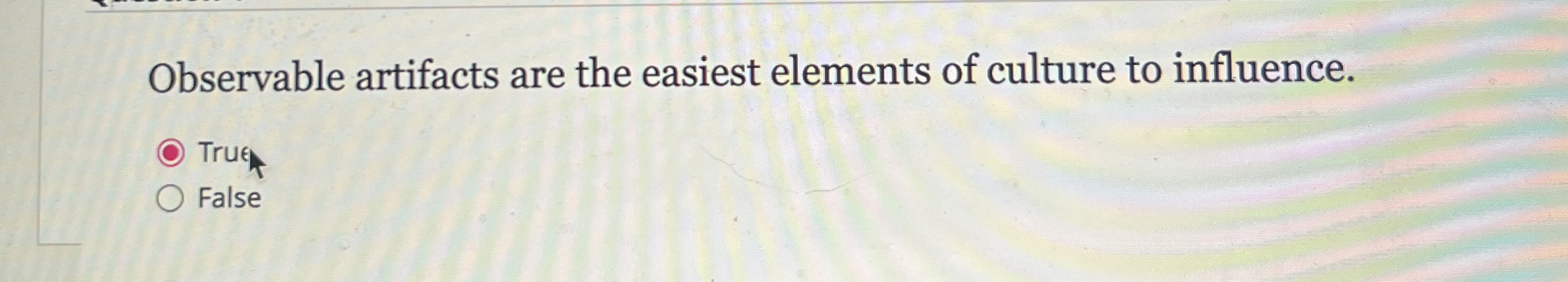 Solved Observable artifacts are the easiest elements of | Chegg.com