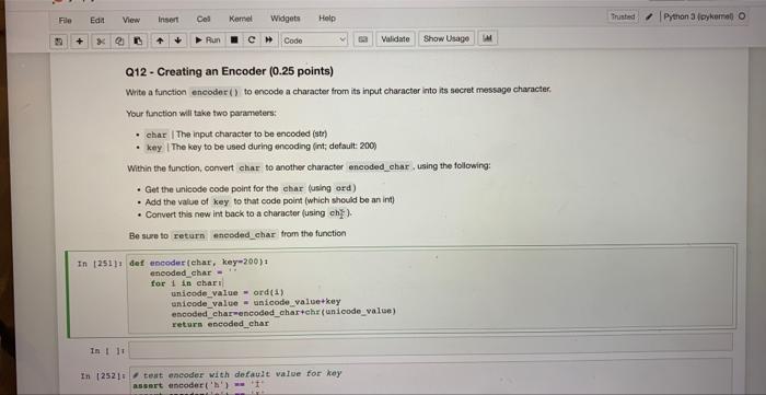 Solved Q14 Custom Encoder 1 Point Write A Function