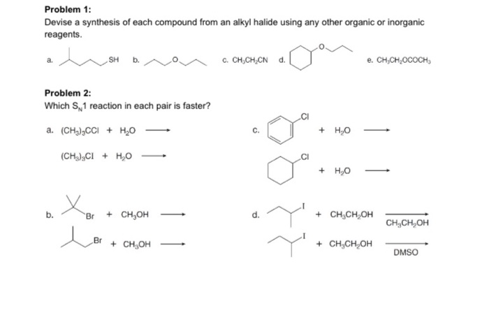 Solved Problem 1: Devise a synthesis of each compound from | Chegg.com