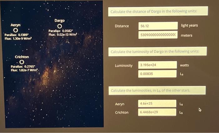 light years in meters is 5.30936e^17i cant seem to | Chegg.com