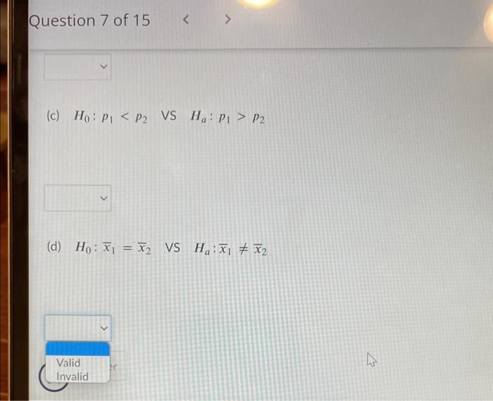 Solved State whether each set of hypotheses is valid for a | Chegg.com