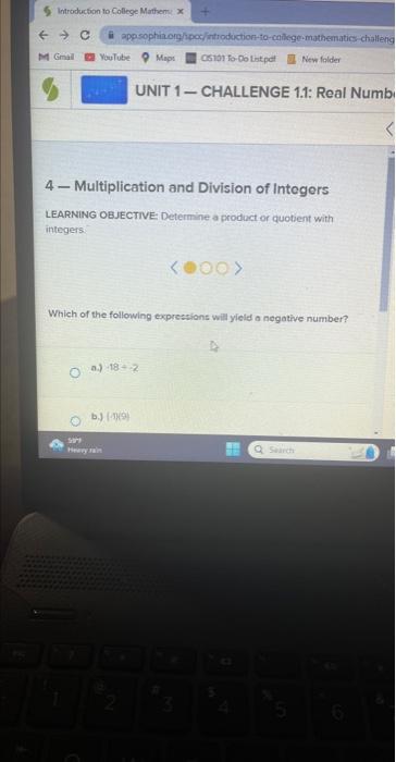Solved 4-Multiplication and Division of Integers LEARNING | Chegg.com