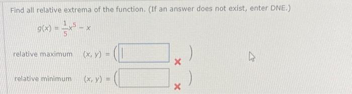 Solved Find all relative extrema of the function. (If an | Chegg.com