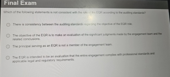 Solved Which of the following statements is not consistent | Chegg.com