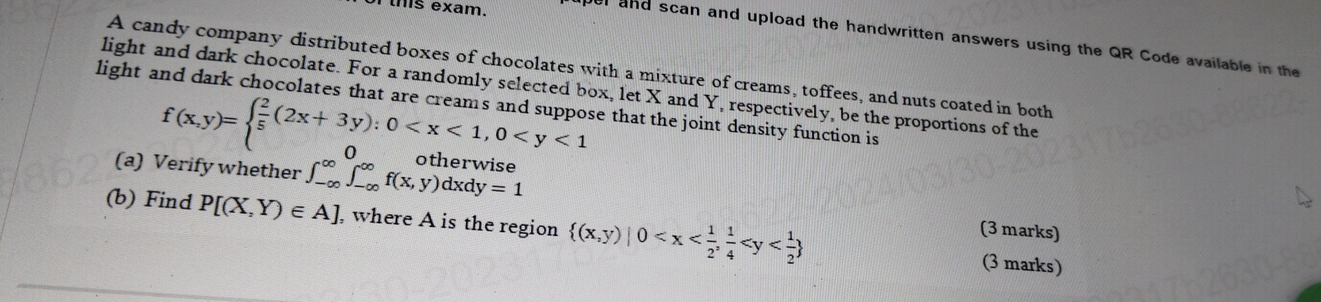 Solved A candy company distributed boxes of chocolates with | Chegg.com