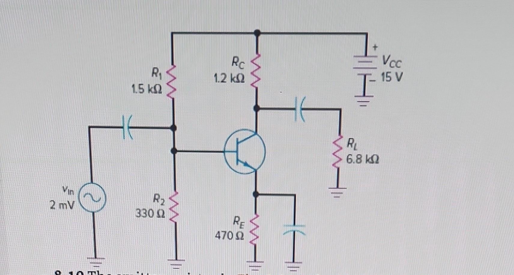 Solved 8-9 If we want small-signal operation in Fig. 8-33, | Chegg.com
