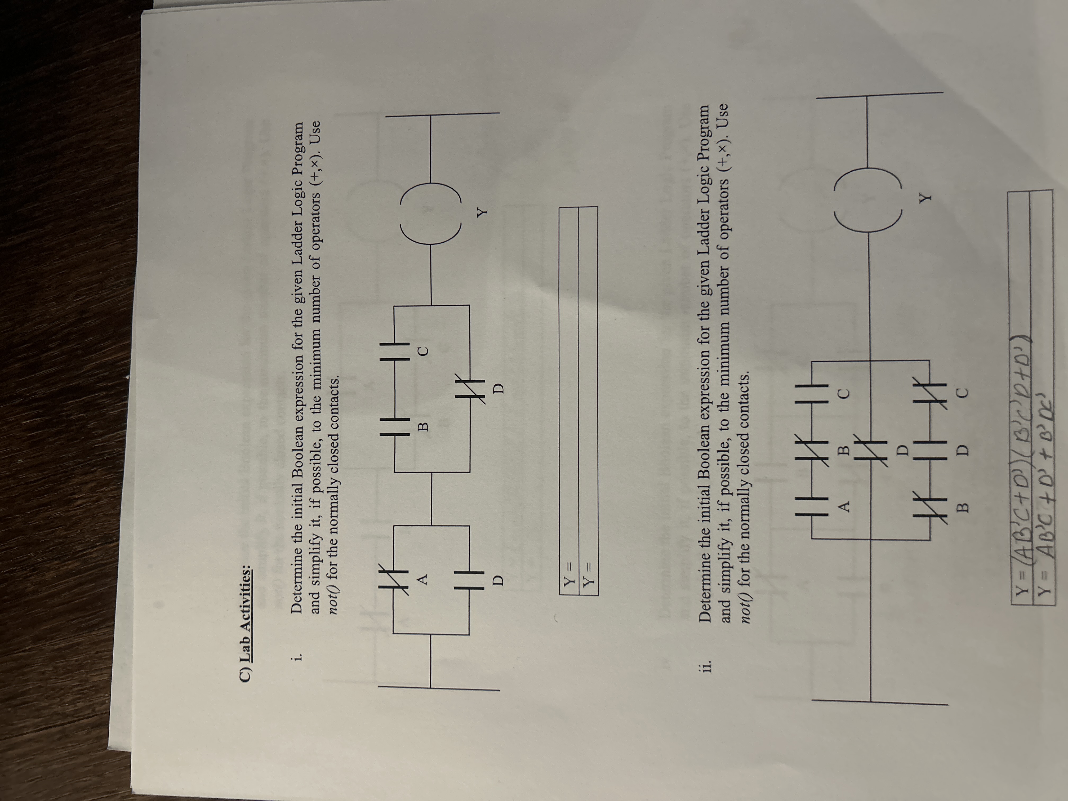 Solved x. ﻿Draw the Ladder Logic Program in the indicated | Chegg.com