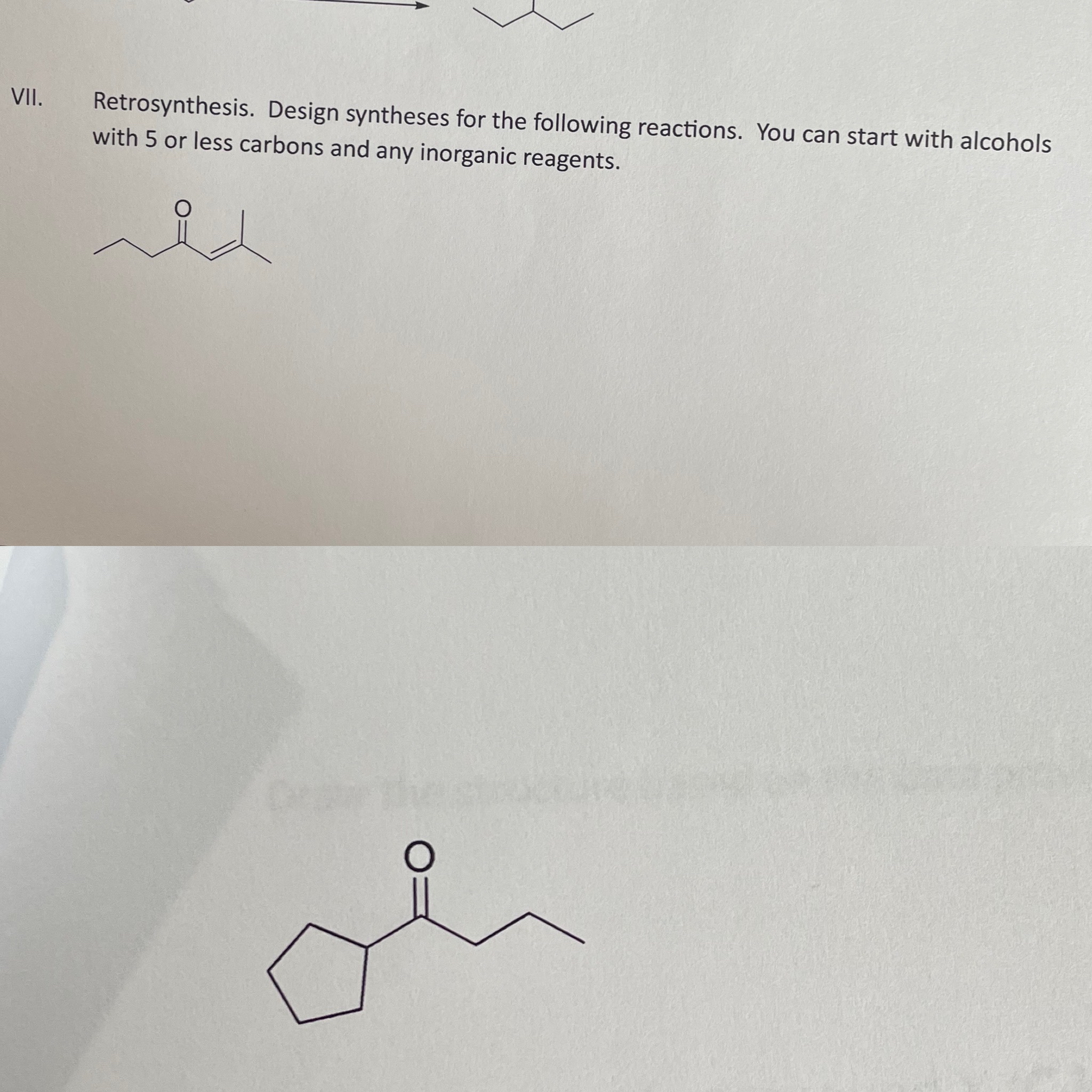 Solved Retrosynthesis. Design syntheses for the following | Chegg.com