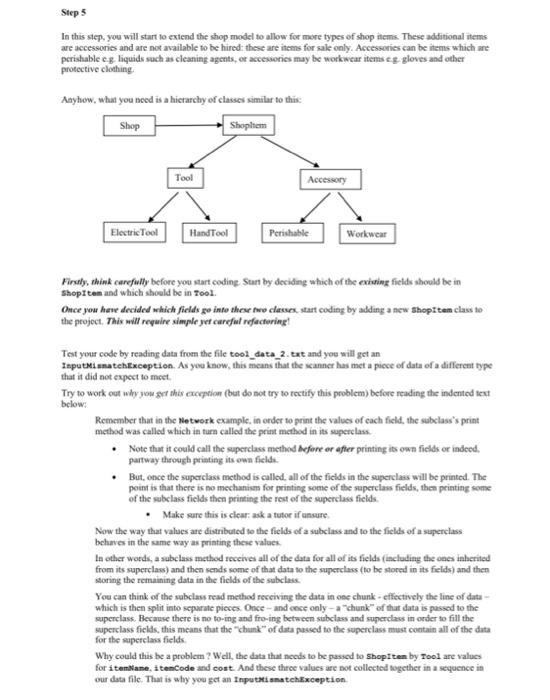 Solved Overview The project is to develop an application | Chegg.com