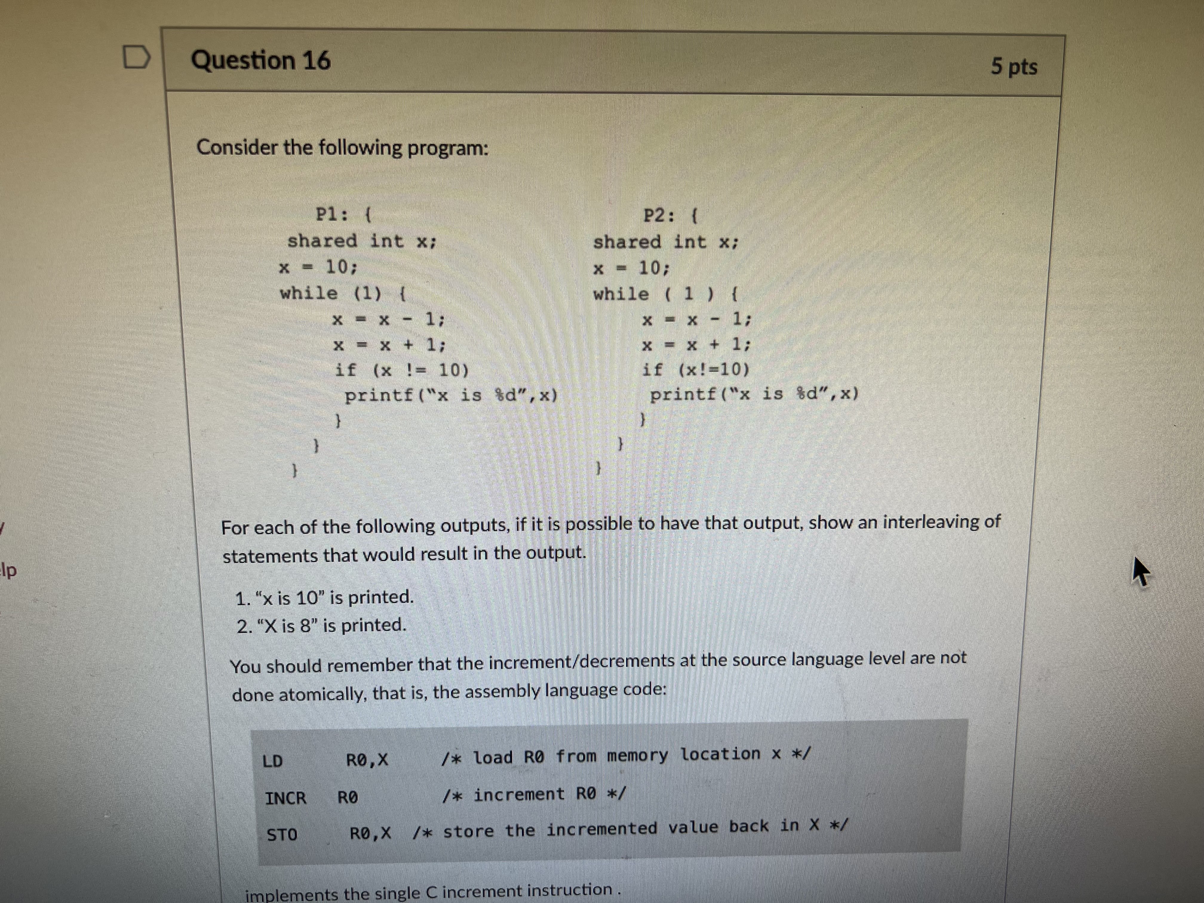 Solved Yes, this execution can result in deadlock.Deadlock | Chegg.com