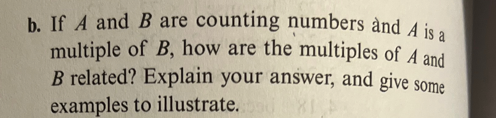 Solved b. ﻿If A and B ﻿are counting numbers and A ﻿is a | Chegg.com