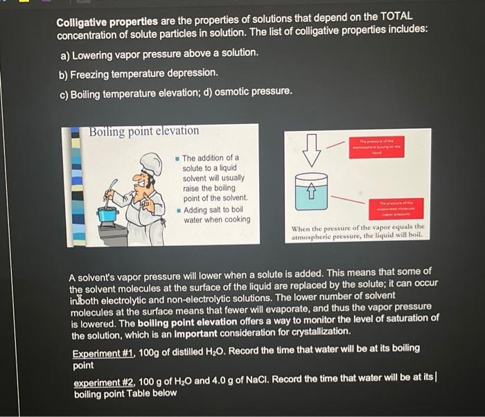 Solved Colligative properties are the properties of | Chegg.com