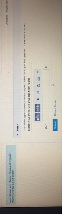 Solved Constants Periodic Tab A circular wire loop of radius | Chegg.com