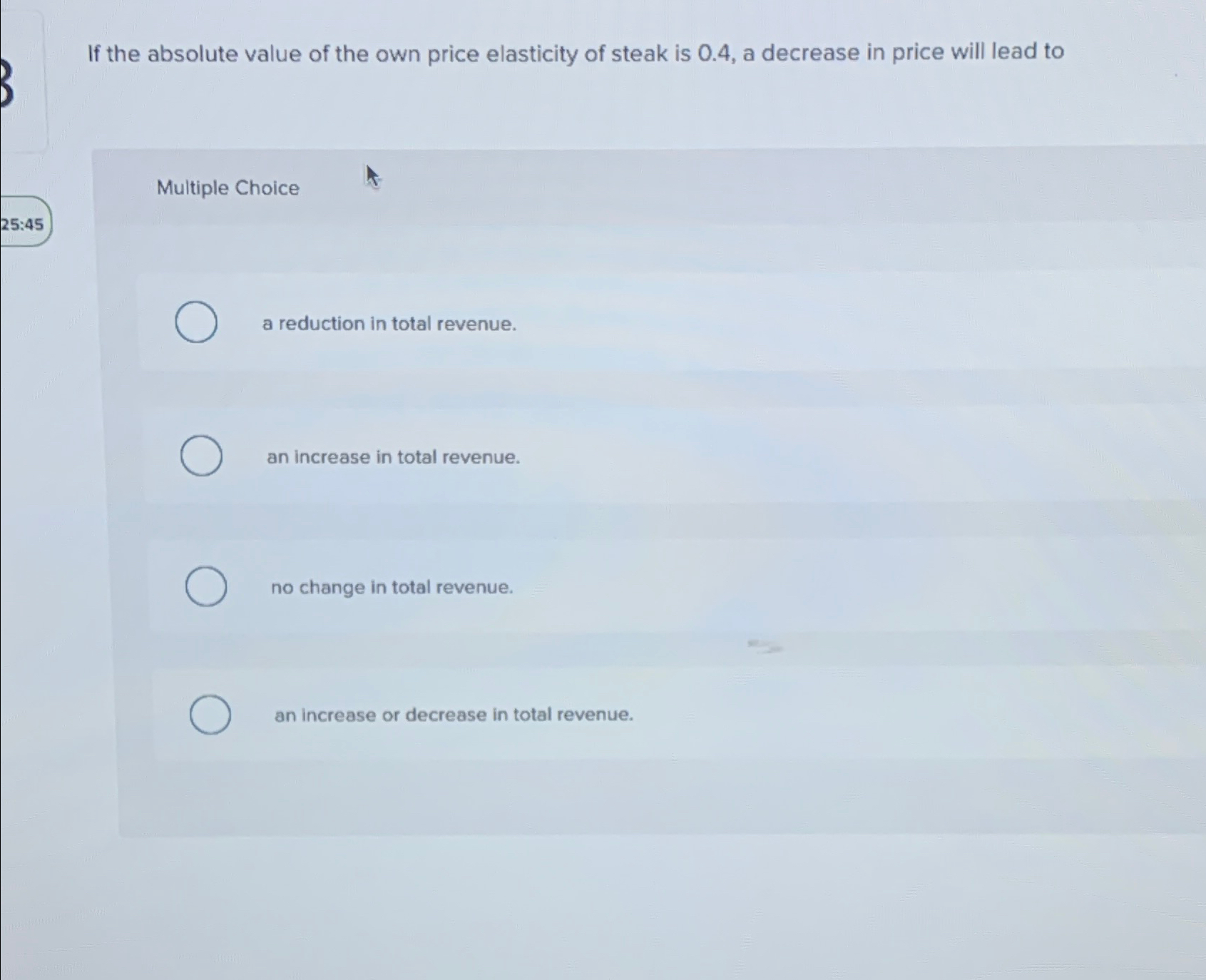 Solved If the absolute value of the own price elasticity of | Chegg.com