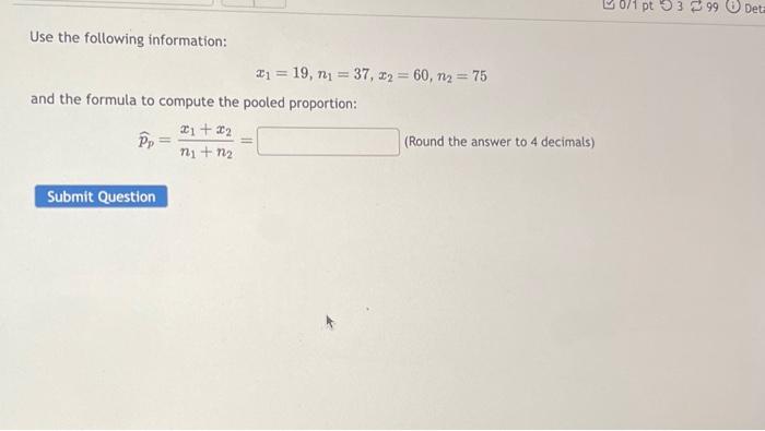 Solved Use the following information: | Chegg.com