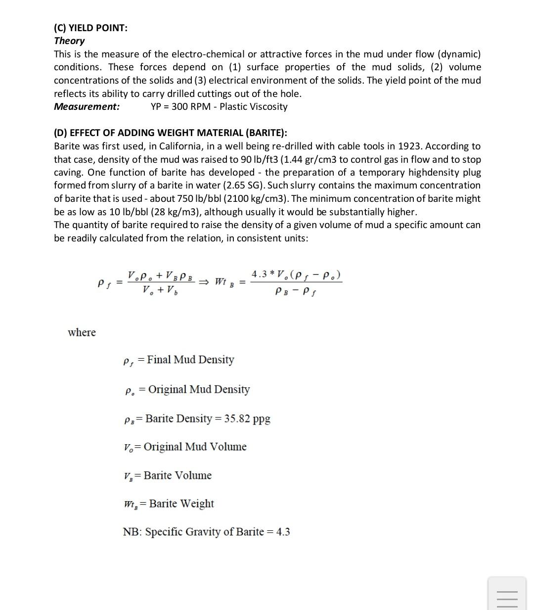 Mud Rheologv Test Water Base Mud Data Evaluation and | Chegg.com