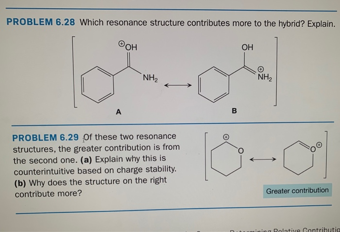 Solved 2 Problems: Which Resonance structure contributes | Chegg.com