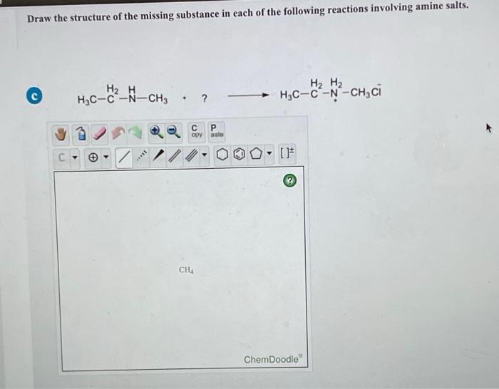 Solved mide Draw the structure of the missing substance in | Chegg.com