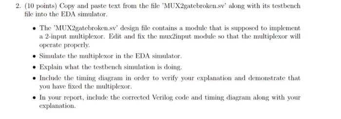 Solved Please use EDA playground to answer all 4bulletins. | Chegg.com