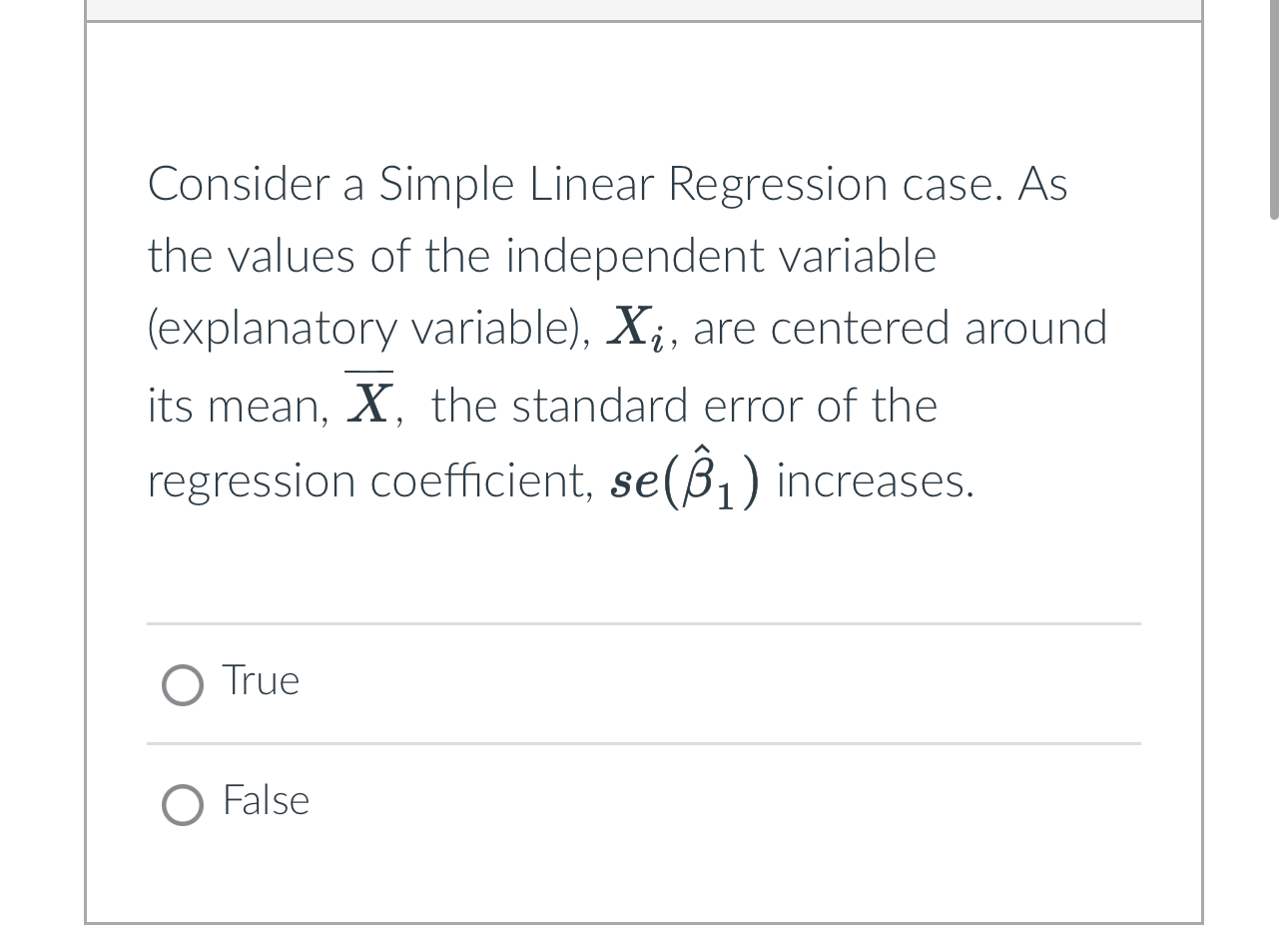 Solved Consider a Simple Linear Regression case. As the | Chegg.com