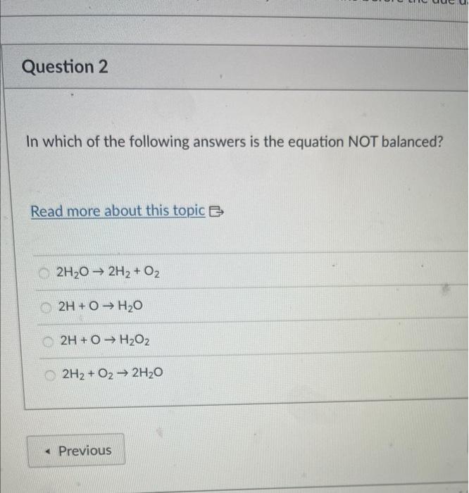 Solved In which of the following answers is the equation NOT | Chegg.com