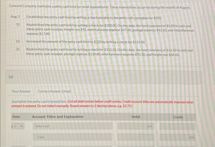 Solved i did part one i just cannot figure out part b in the | Chegg.com