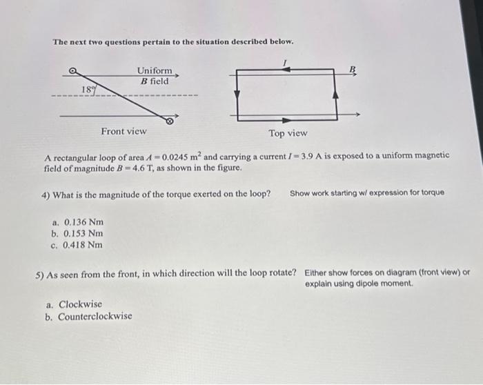 Solved The next two questions pertain to the situation | Chegg.com