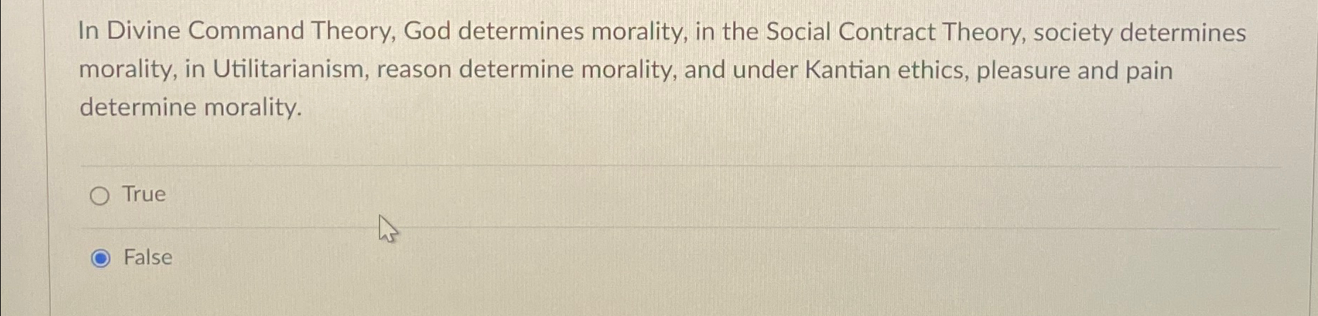 Solved In Divine Command Theory, God determines morality, in | Chegg.com