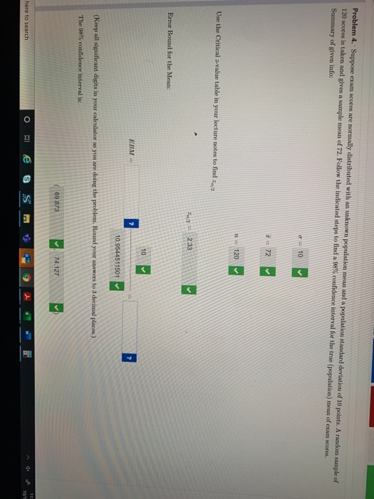 Solved Problem 4 Suppose Exam Scores Are Normally