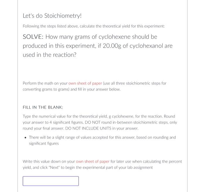 Solved SOLVE: How many grams of cyclohexene should be | Chegg.com