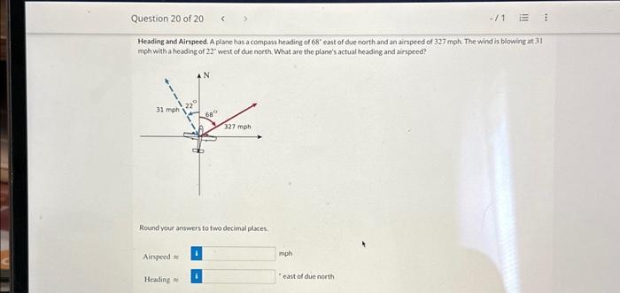 Solved Speed and Direction of a Ship. A ship's captain sets | Chegg.com