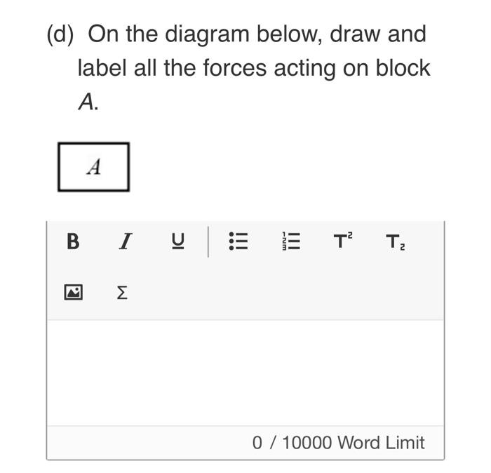 Solved In the figure above, block B with a mass mB=8.5 kg is | Chegg.com